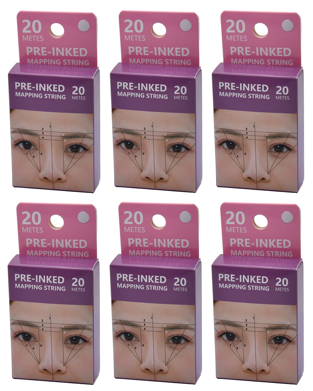 Amazon.com : XIAOYU 20M Pre-Inked Mapping String, Eyebrow Mapping ...