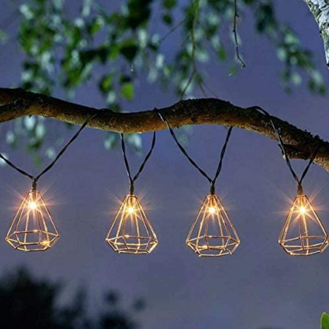 Smart Solar Geo Solar String Lights, 10 LEDs – BigaMart