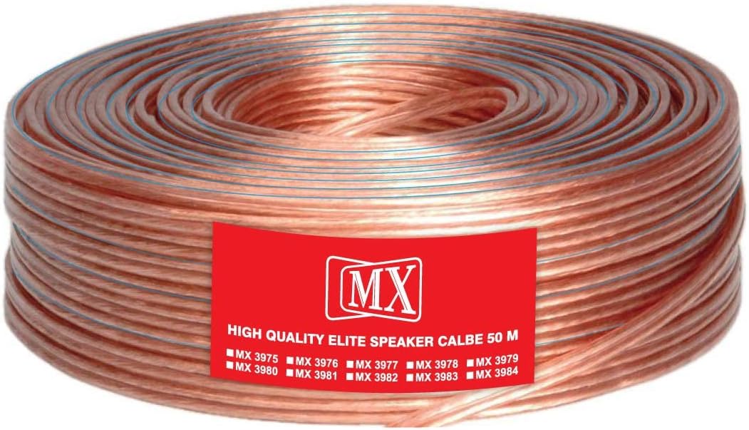 MX HIGH Performance Speaker Cable Transparent 21 Wire OD 2.5 X 5.0 MM ...