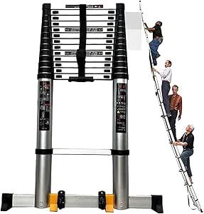 Portable Extension Ladder Telescopic Ladder 5m/6m/7m/8m Tall ...