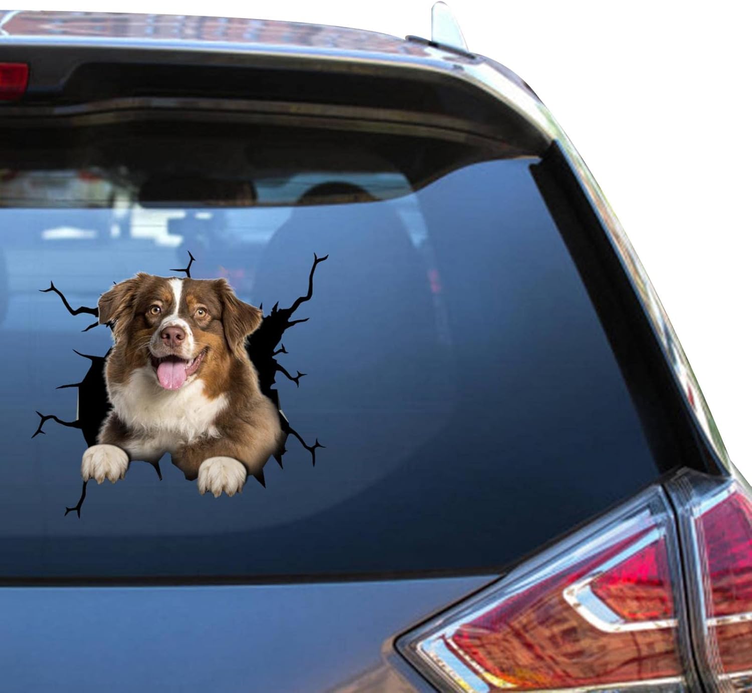 Amazon.com - Mini Aussie Bumper Sticker Aussie Dog Decal Race Sticers ...