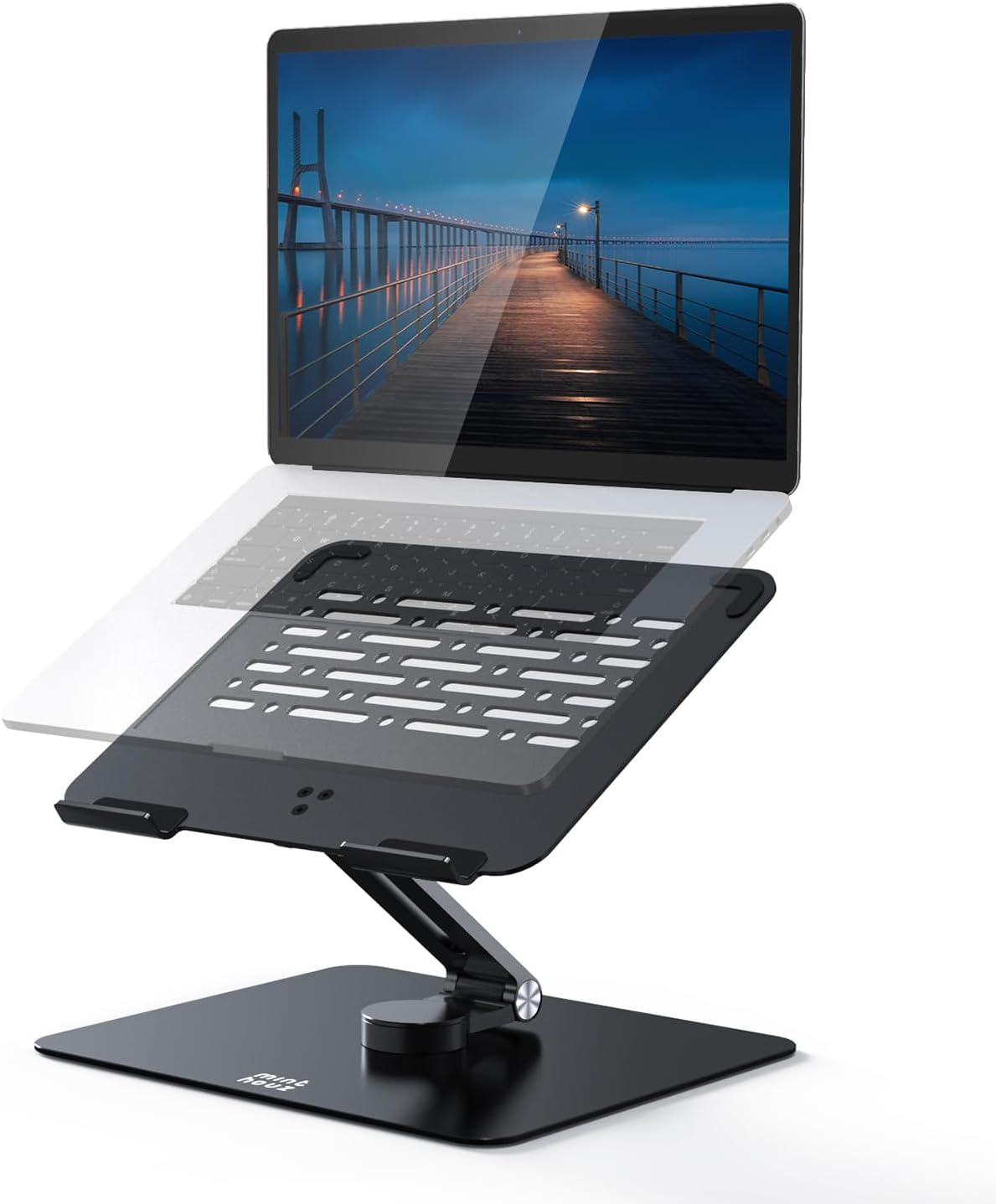 Minthouz Aluminium Laptop Ständer für Schreibtisch, Ergonomischer ...