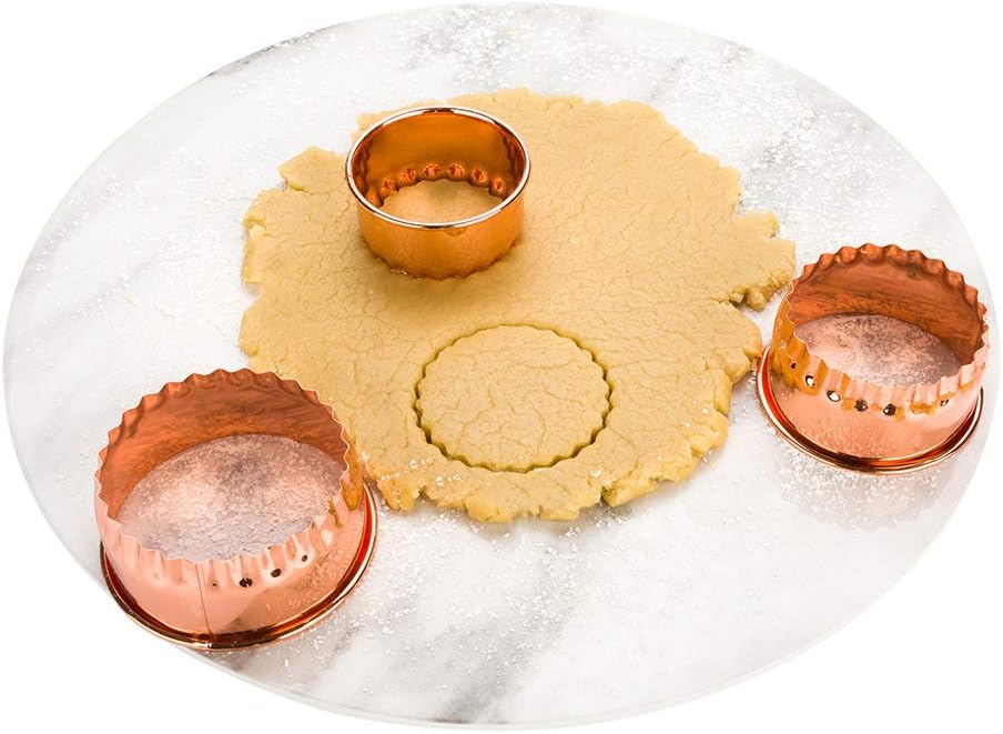 Amazon.com: Two-Sided Copper Cookie Cutter Set for Pastries, Baking ...
