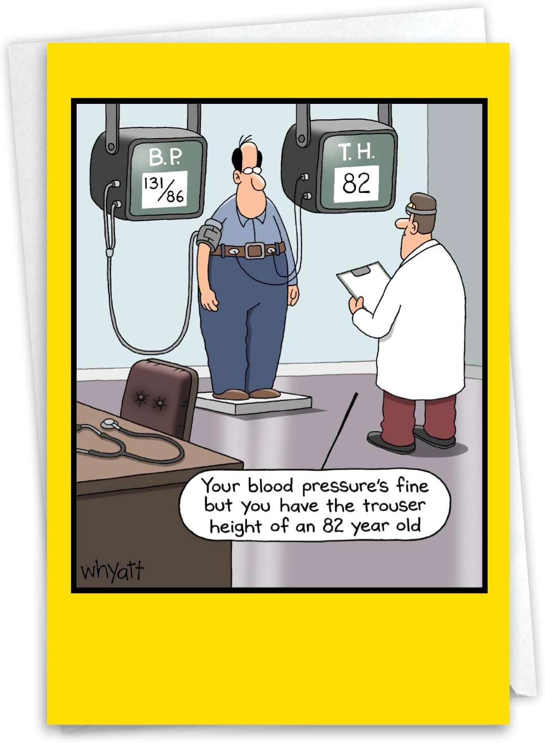 Amazon.com : NobleWorks - 1 Funny Birthday Greeting Card w/ 5 x 7 ...