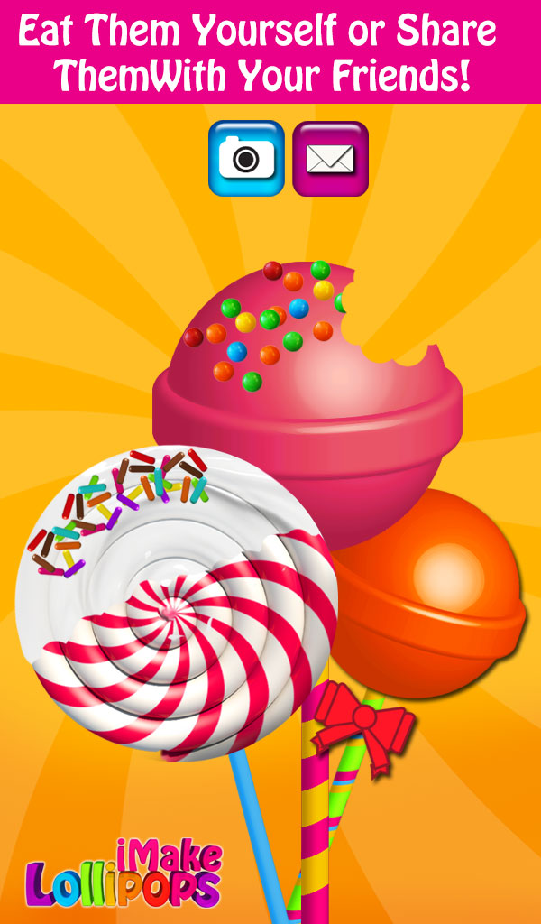 iMake Lollipops - Free Lollipop Maker by Cubic Frog Apps! More ...