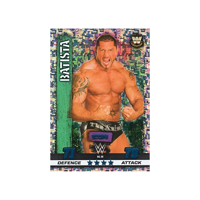 Buy WWE SLAM ATTAX 10 - BATISTA ICON TRADING CARD - WRESTLING Online at ...