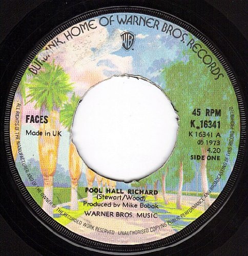 Faces - Pool Hall Richard/I Wish It Would Rain (NM 45 rpm) - Amazon.com ...