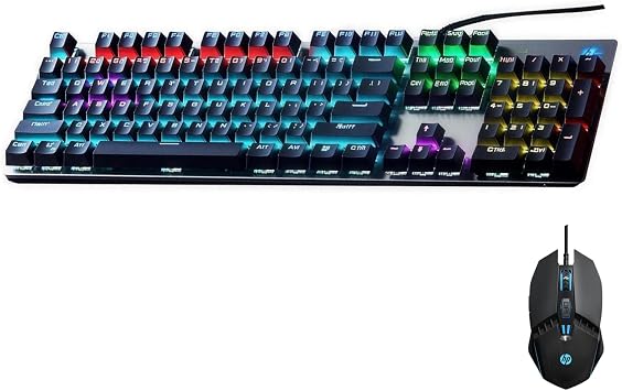 Amazon.com: HP GK400F Mechanical Gaming Keyboard, 104 Keys Full Size ...