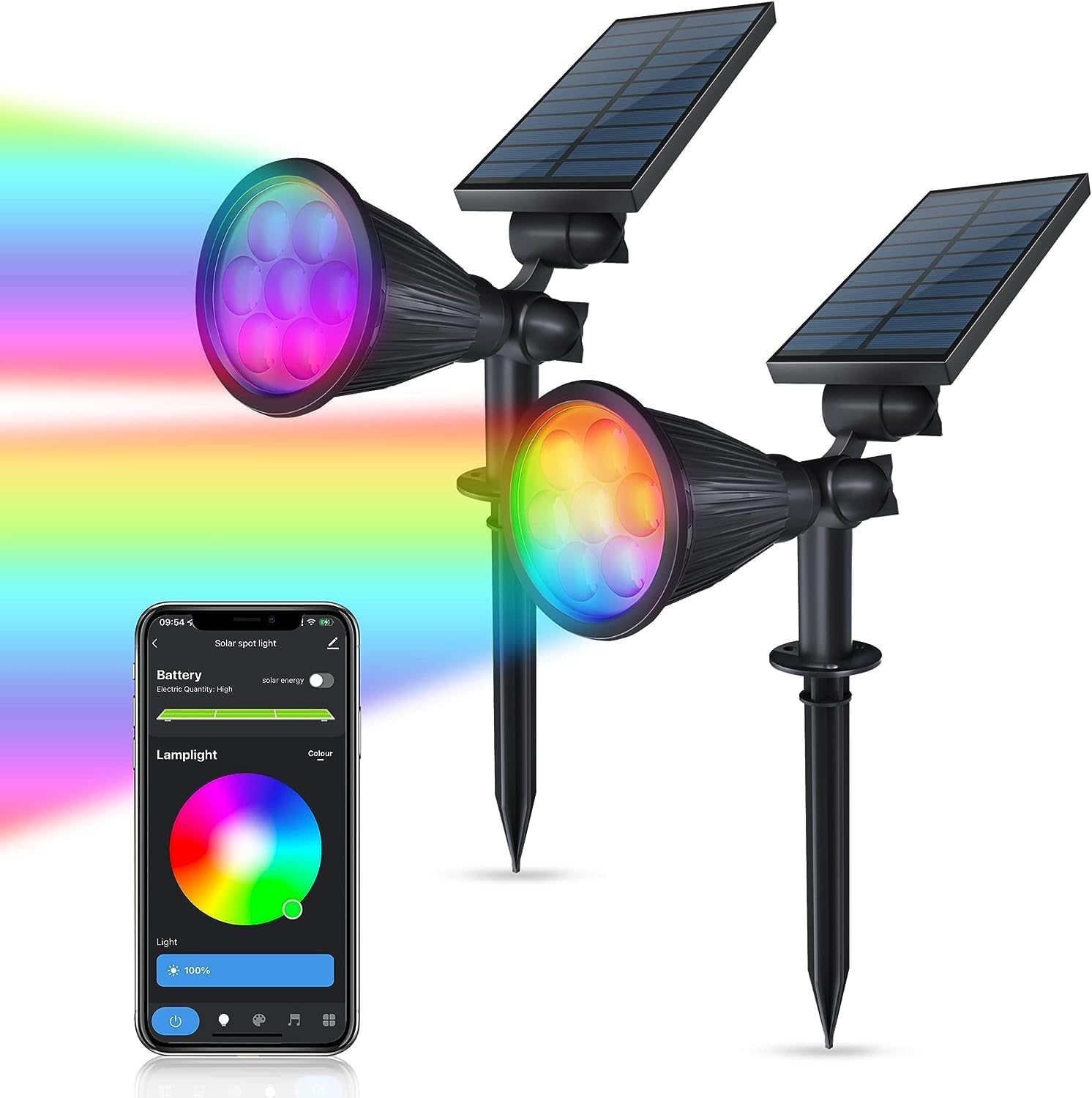 Solar Color Spot Lights - Amazon.com