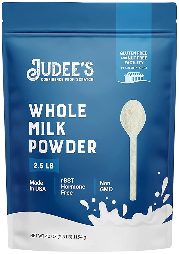 Amazon.com : Judee's Pure Whole Milk Powder 2.5 lb (40oz) - 100% Non ...