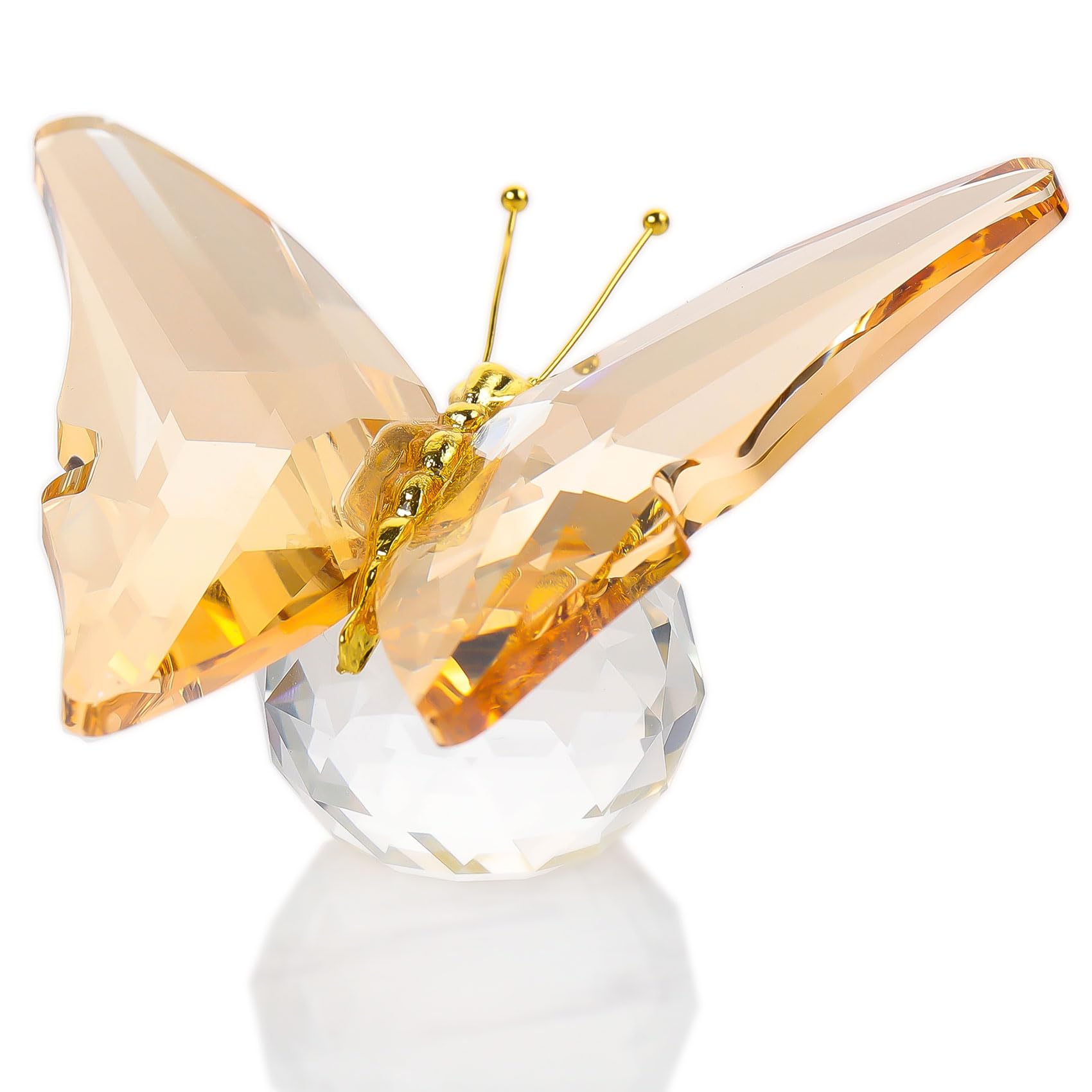 Amazon.com: Movdyka Crystal Butterfly Decor Figurines Gifts for Women ...