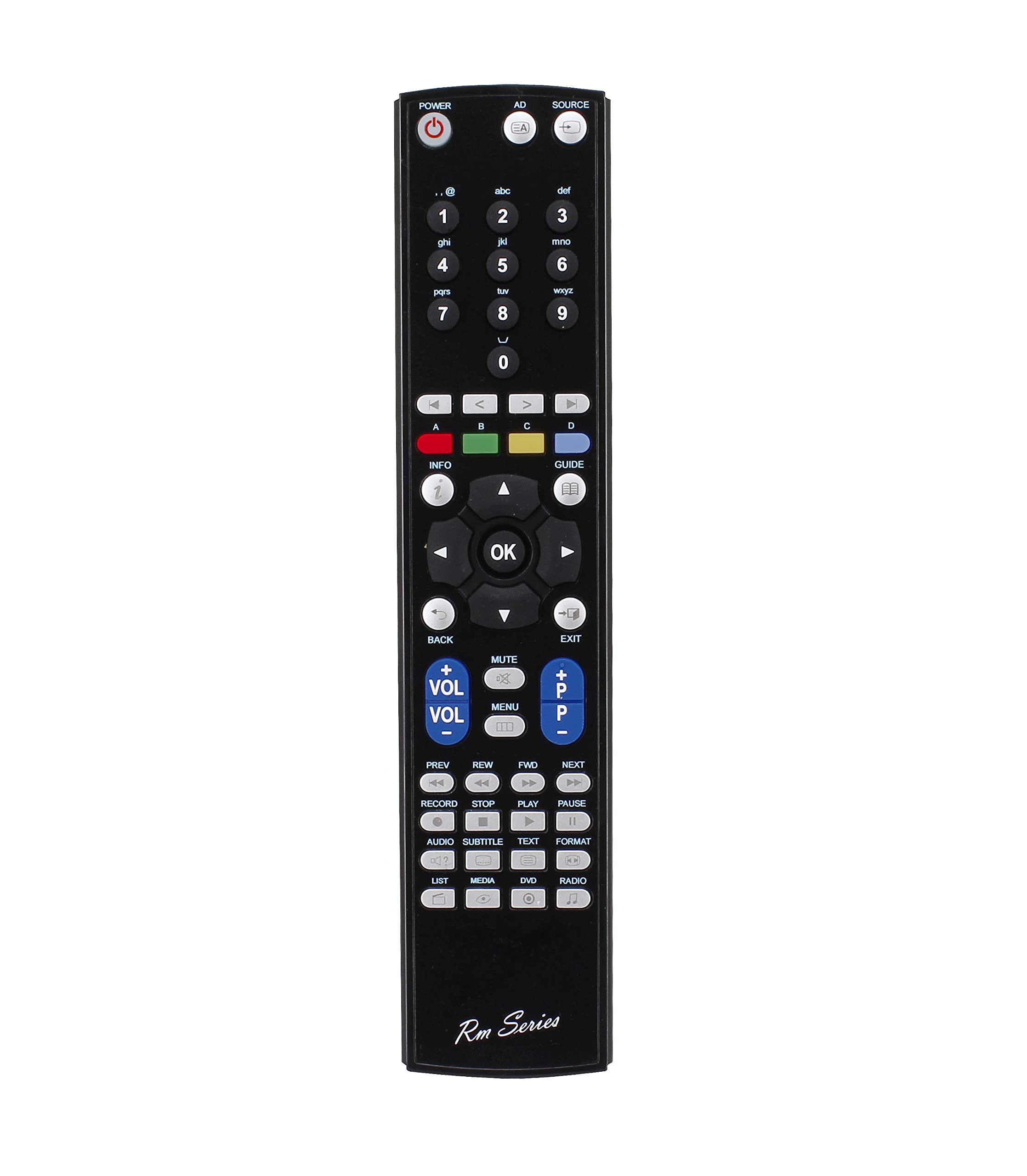 RM Series Replacement Remote Control for SAGEMCOM RTI90-320/500 T2 HD ...