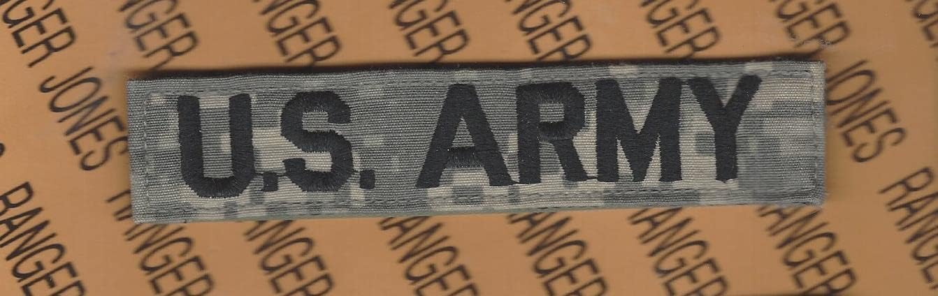 Amazon.com: US Army ACU Name Tape w/Hook 5" Cloth Chest Patch ...