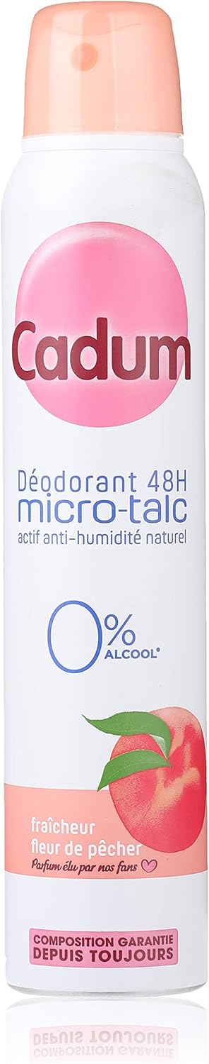 Cadum Déodorant Micro Talc 48h Fraîcheur Fleur de Pêcher 200 ml : Amazon.fr: Beauté et Parfum