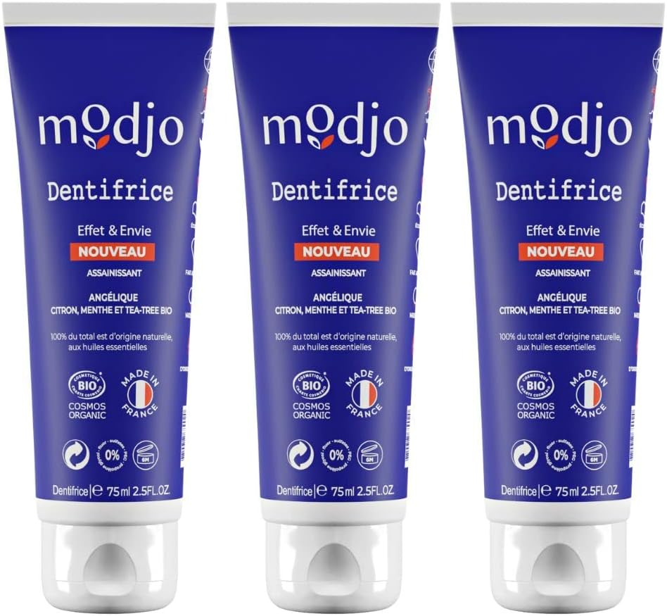 Modjo Cosmetics - Kit 3 dentifrices - Bio - Vegan - Made in France ...