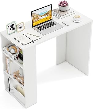 Amazon.com: Tangkula Small Computer Desk, 36 Inch Home Office Desk with ...