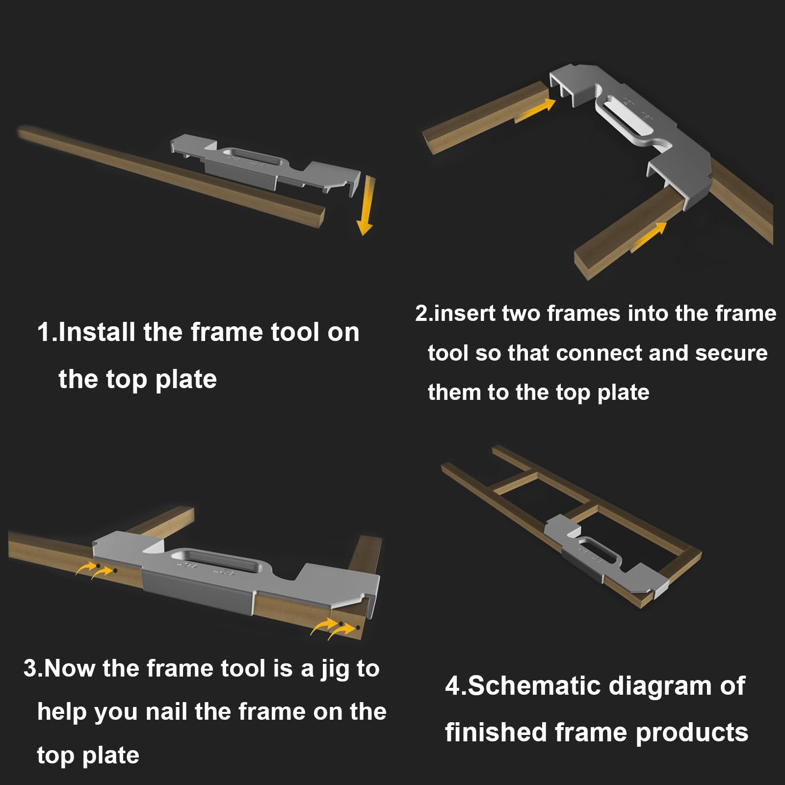 Snapklik.com : 3 In 1 Framing Tools - 12", 14" & 16" Framing Stud ...