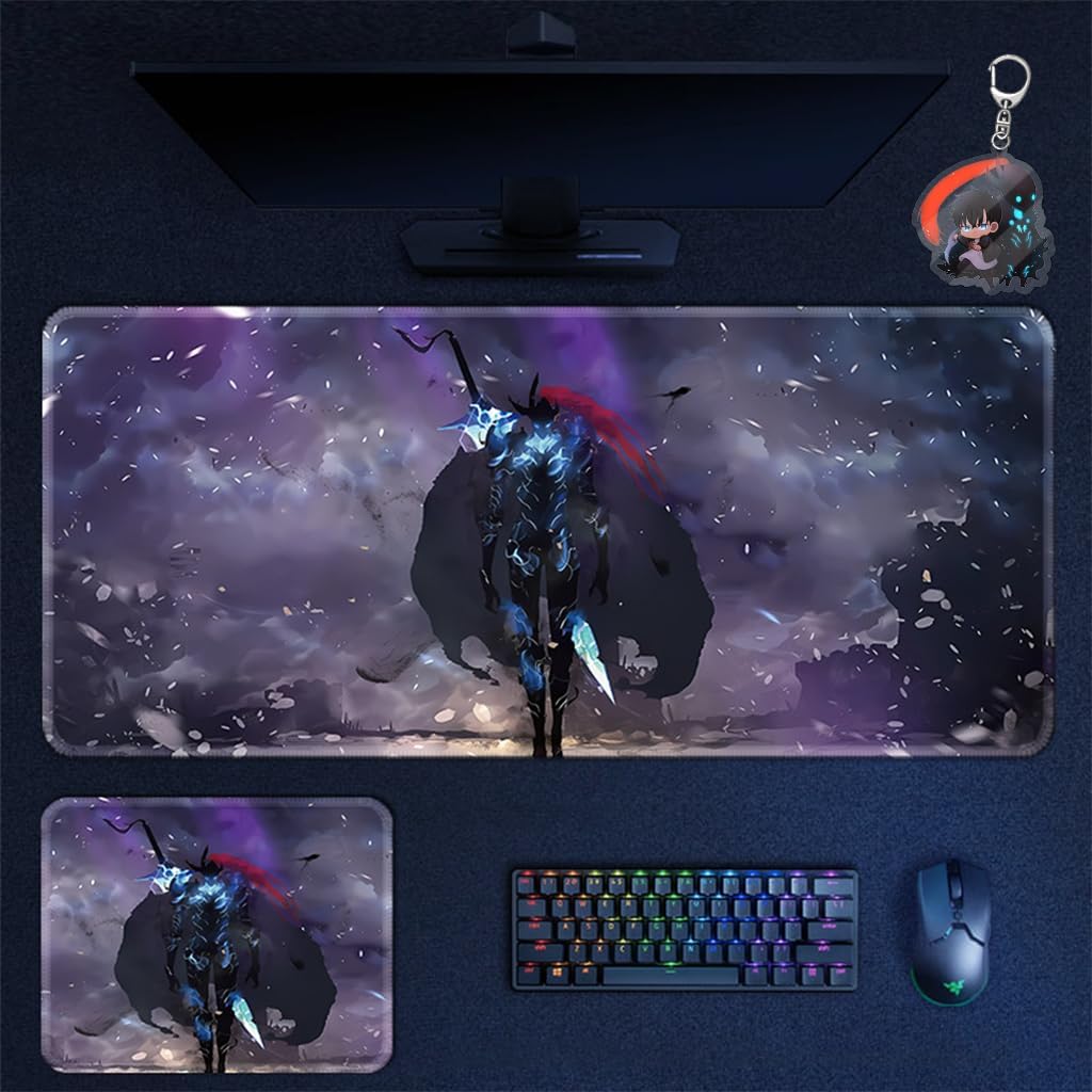 Amazon.com: Solo Leveling Mouse Pad Large Gaming Desk Mat Non-Slip ...
