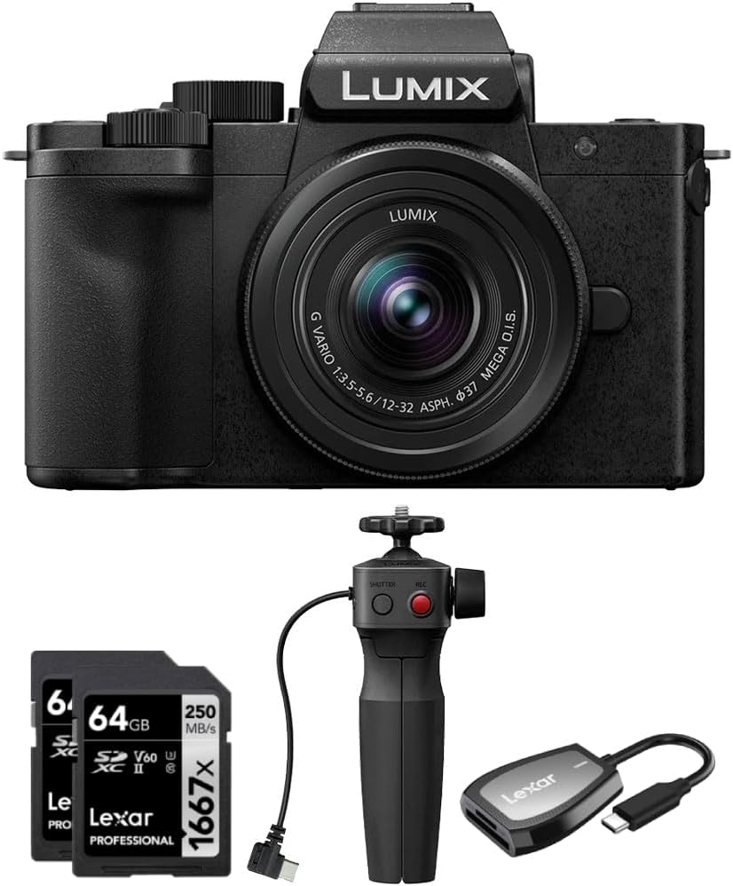 Amazon.com : Panasonic DC-G100DVK LUMIX G100D 4K Mirrorless Camera with ...