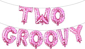 Amazon.com: Two Groovy Balloons Party Decorations Foil Letter Balloons ...