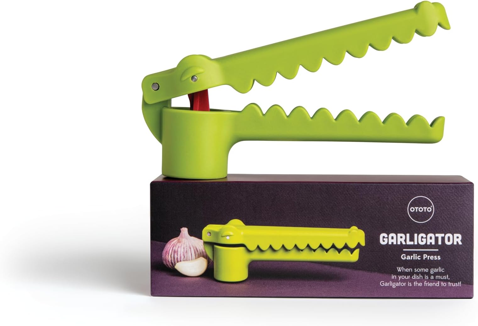 Amazon.com: OTOTO Garligator Garlic Press - Garlic Mincer Tool - Funny ...