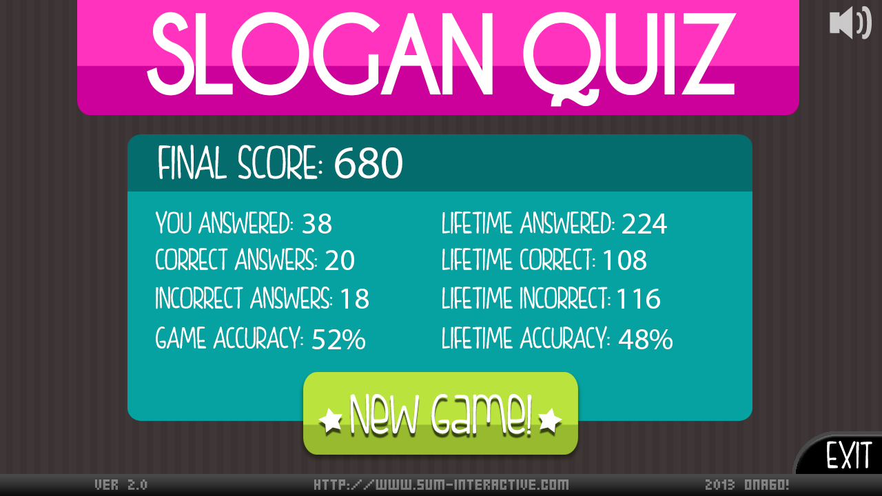 Slogan Quiz Trivia Challenge - App on Amazon Appstore