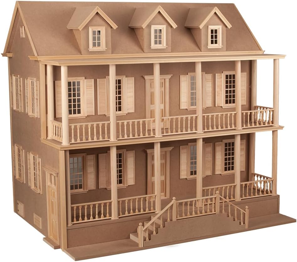 Amazon.com: Houseworks Charleston Dollhouse Kit, Miniatures for Adult ...