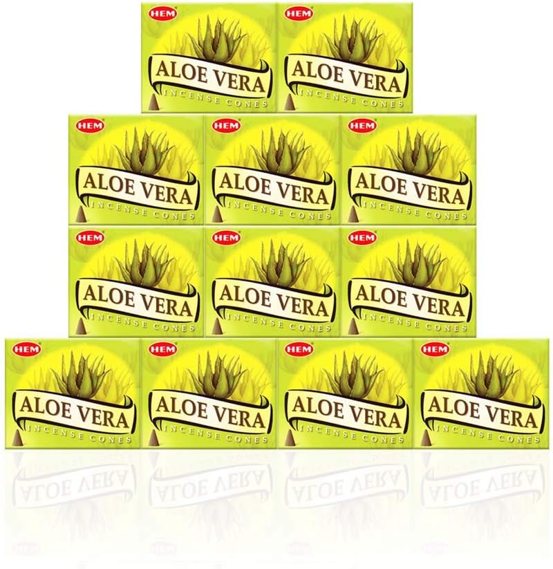 Amazon.com: Cannabis - Case of 12 Boxes, 10 Cones Each - HEM Incense ...