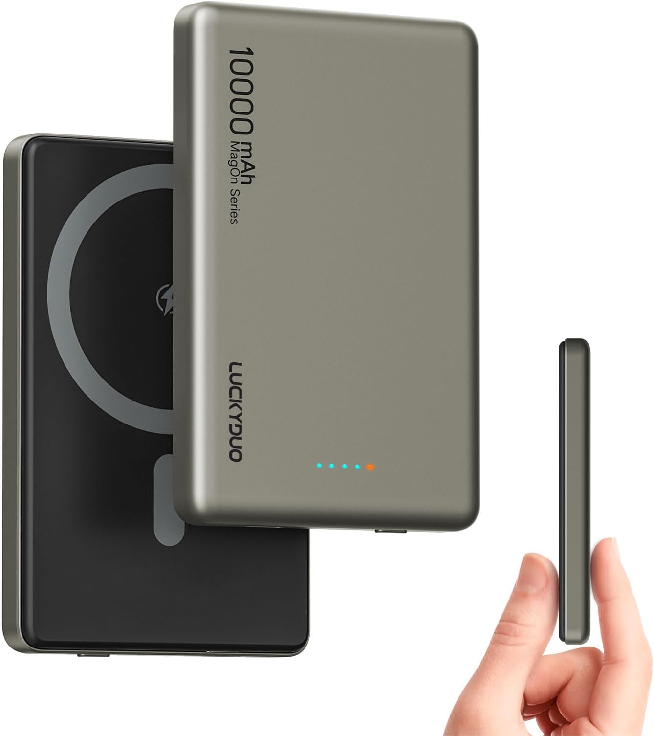 Amazon.com: LUCKYDUO Ultra Slim 10000mAh for Magnetic Portable Charger ...