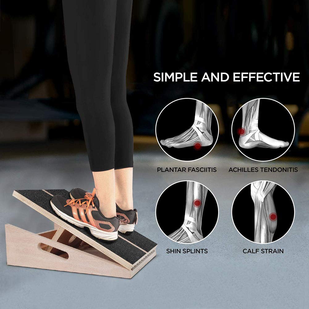 Snapklik.com : TOUCH-RICH Professional Wooden Slant Board, Adjustable ...