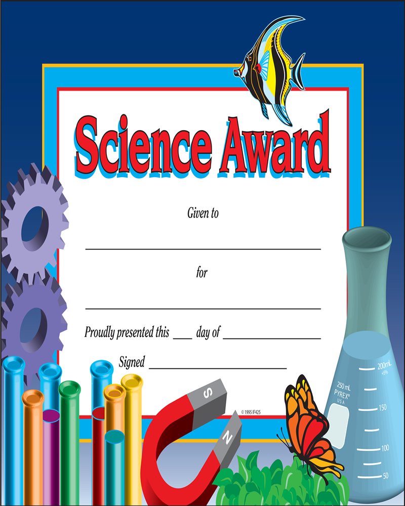 Science Fair Certificate Template Science Fair Certificate Template