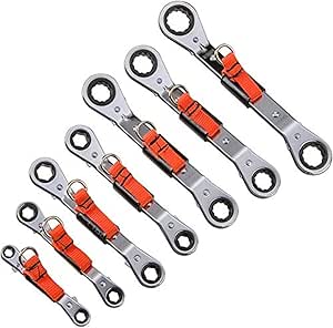 Amazon.com: Tether-Ready 7 Piece DBL Ratchet Metric Wrench Set 6 12 PT ...