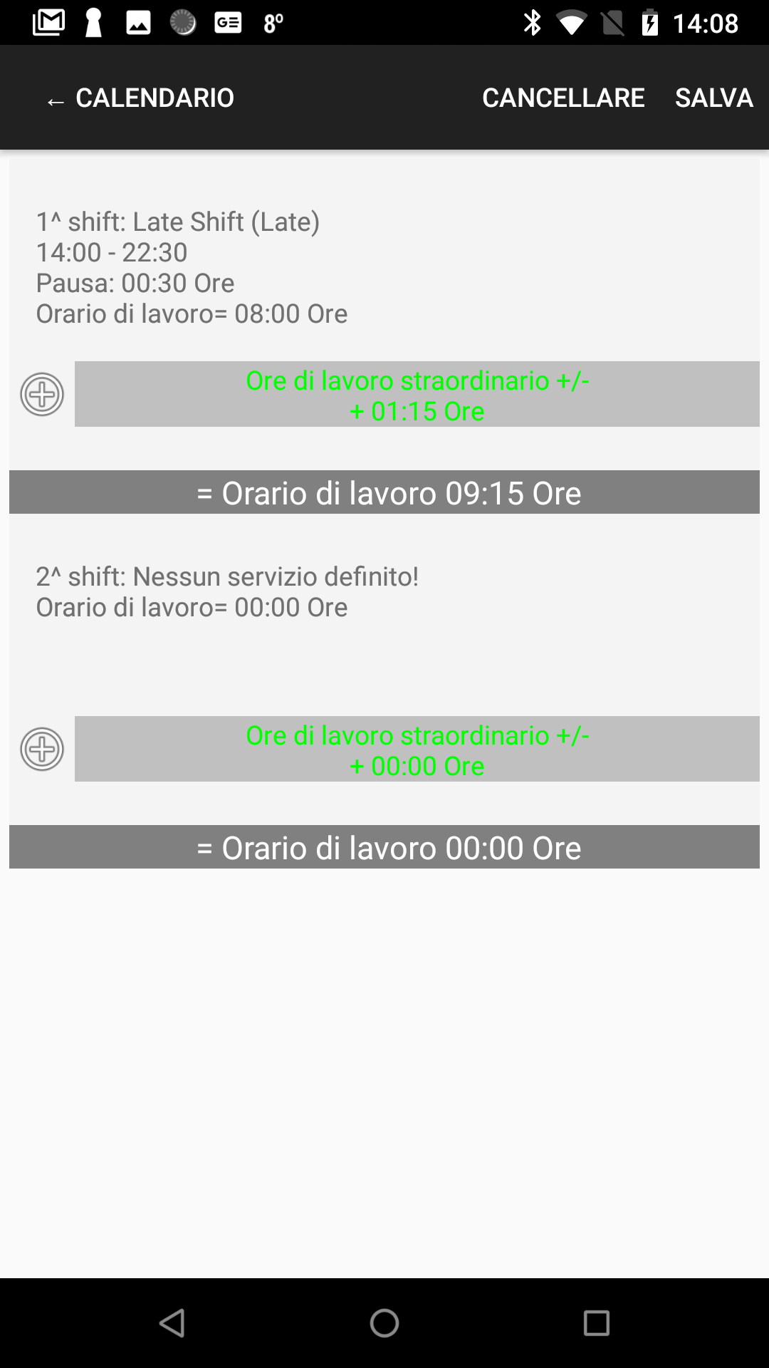 Calendario dei turni lavorativi Pro: app su Amazon Appstore