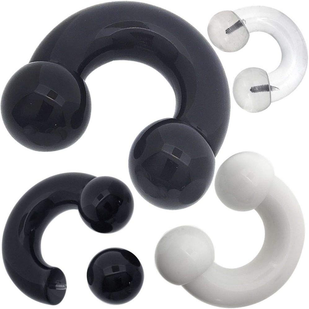 Amazon.com: 00 0 gauges ear plugs tunnels screw silicone steel double ...