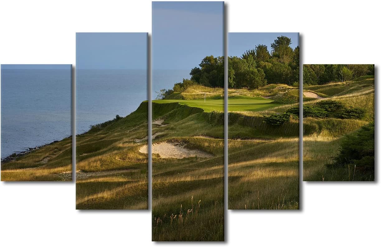 Amazon.com: Golf Course Whistling Straits Canvas Painting Modern Home ...