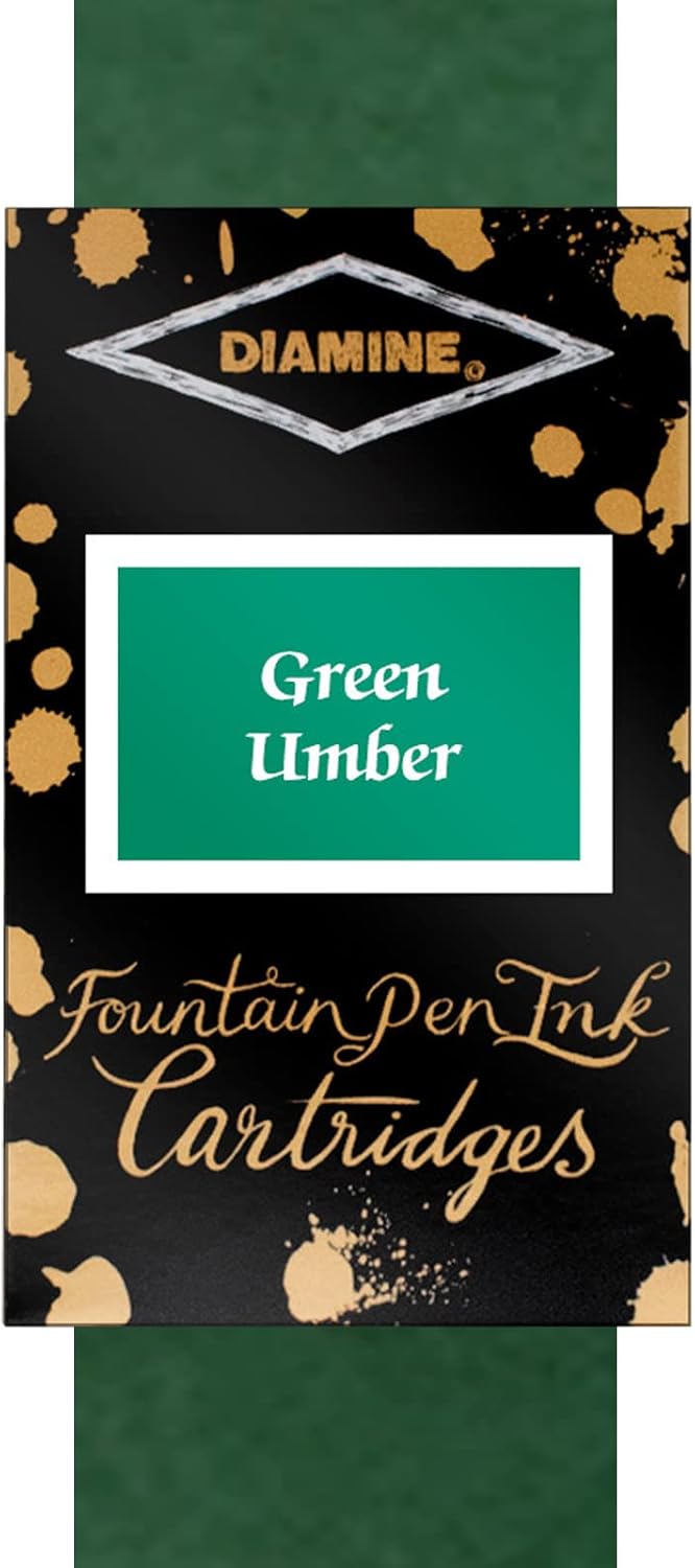 Diamine Umber fountain pen ink cartridges 18 PACK : Amazon.co.uk ...