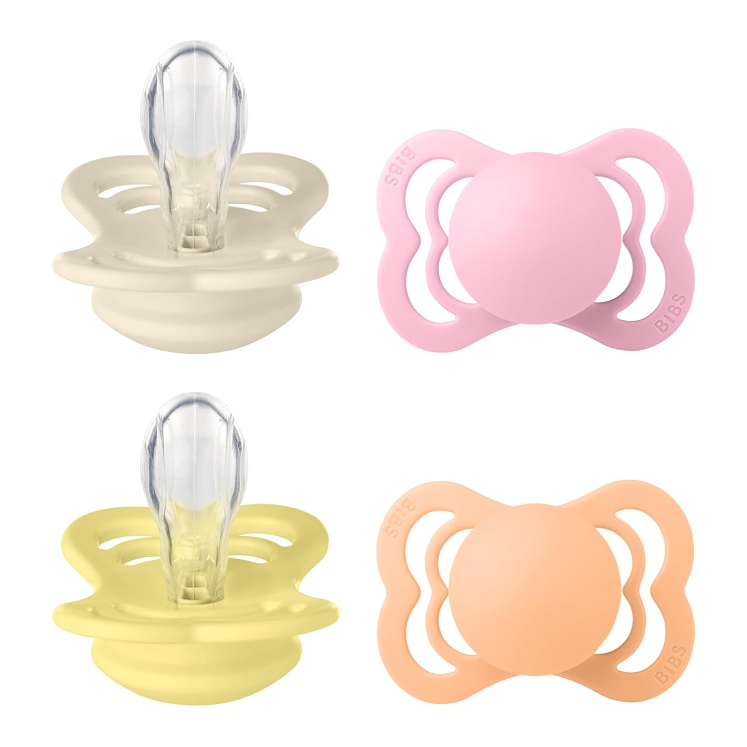 Amazon.com : BIBS Supreme Pacifier 4-Pack, BPA Free Dummy Pacifier ...