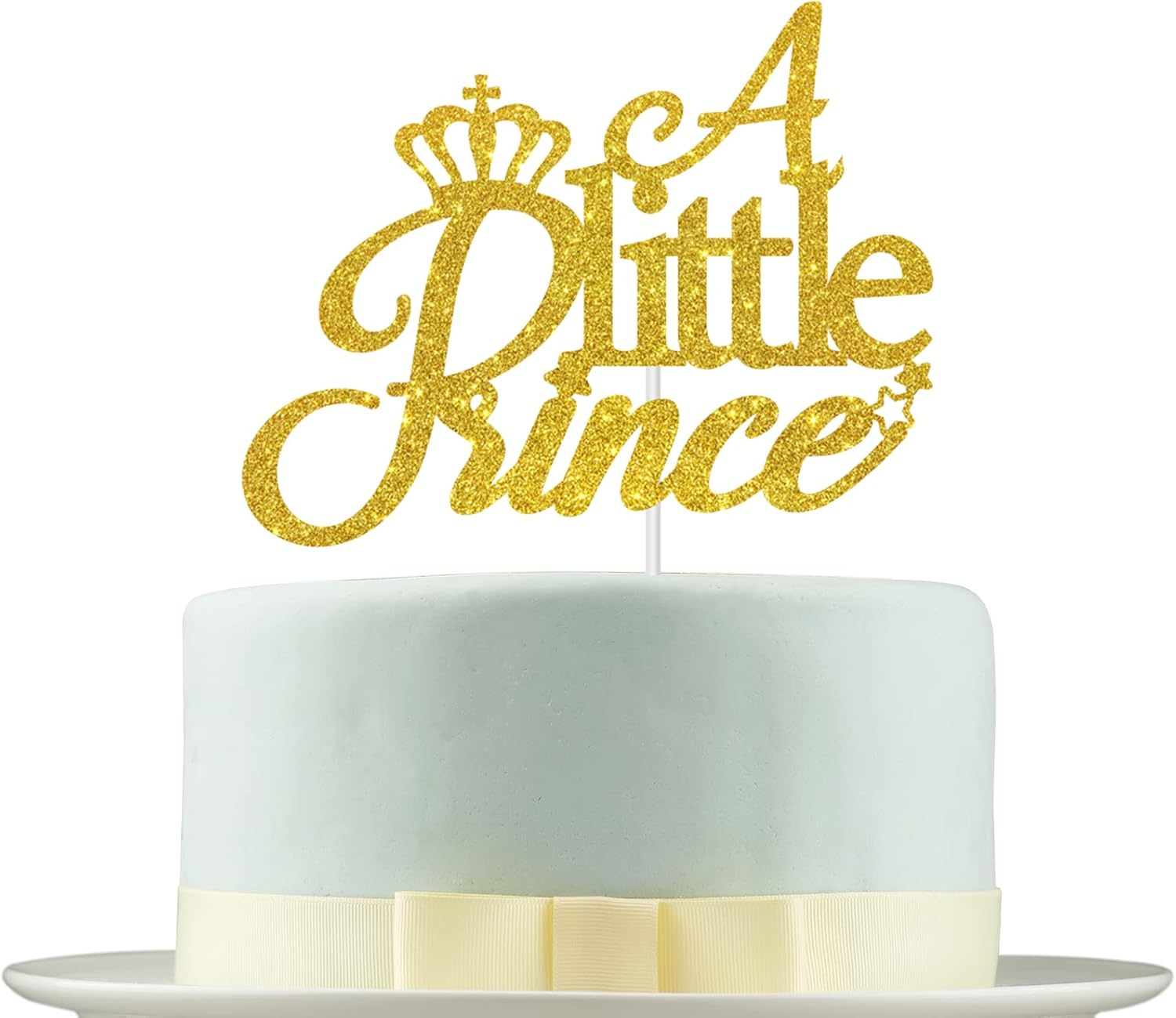 Amazon.com: Deloklte A Little Prince Cake Topper, Birthday Prince Cake ...