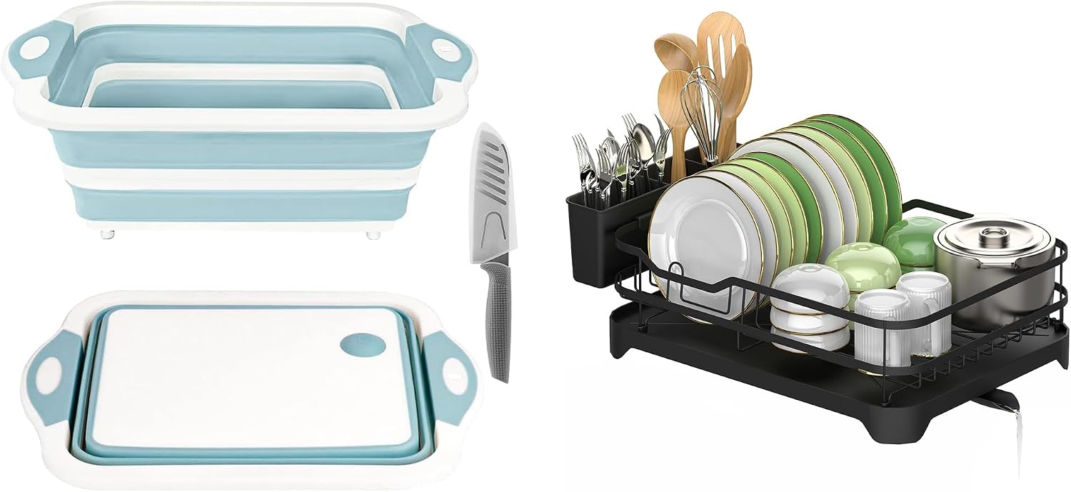 Amazon.com: ROTTOGOON Collapsible Cutting Board Foldable Chopping Board ...