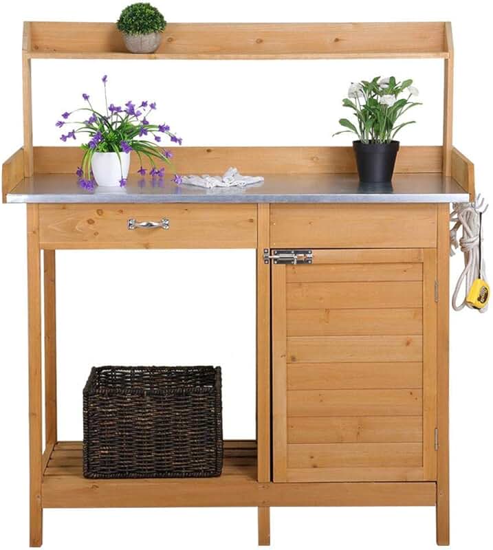 Amazon.com: Potting Benches & Tables - Potting Benches & Tables ...