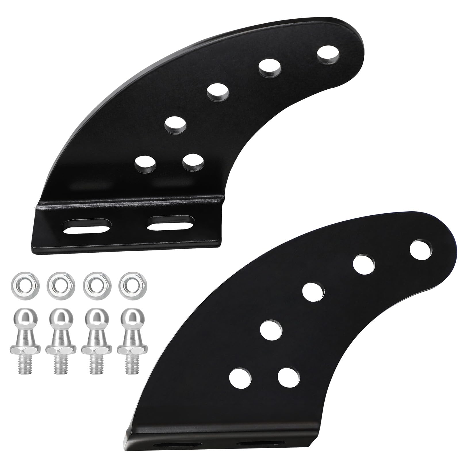 Snapklik.com : 10MM Ball Stud Adjustable Curved Mounting Brackets, For ...
