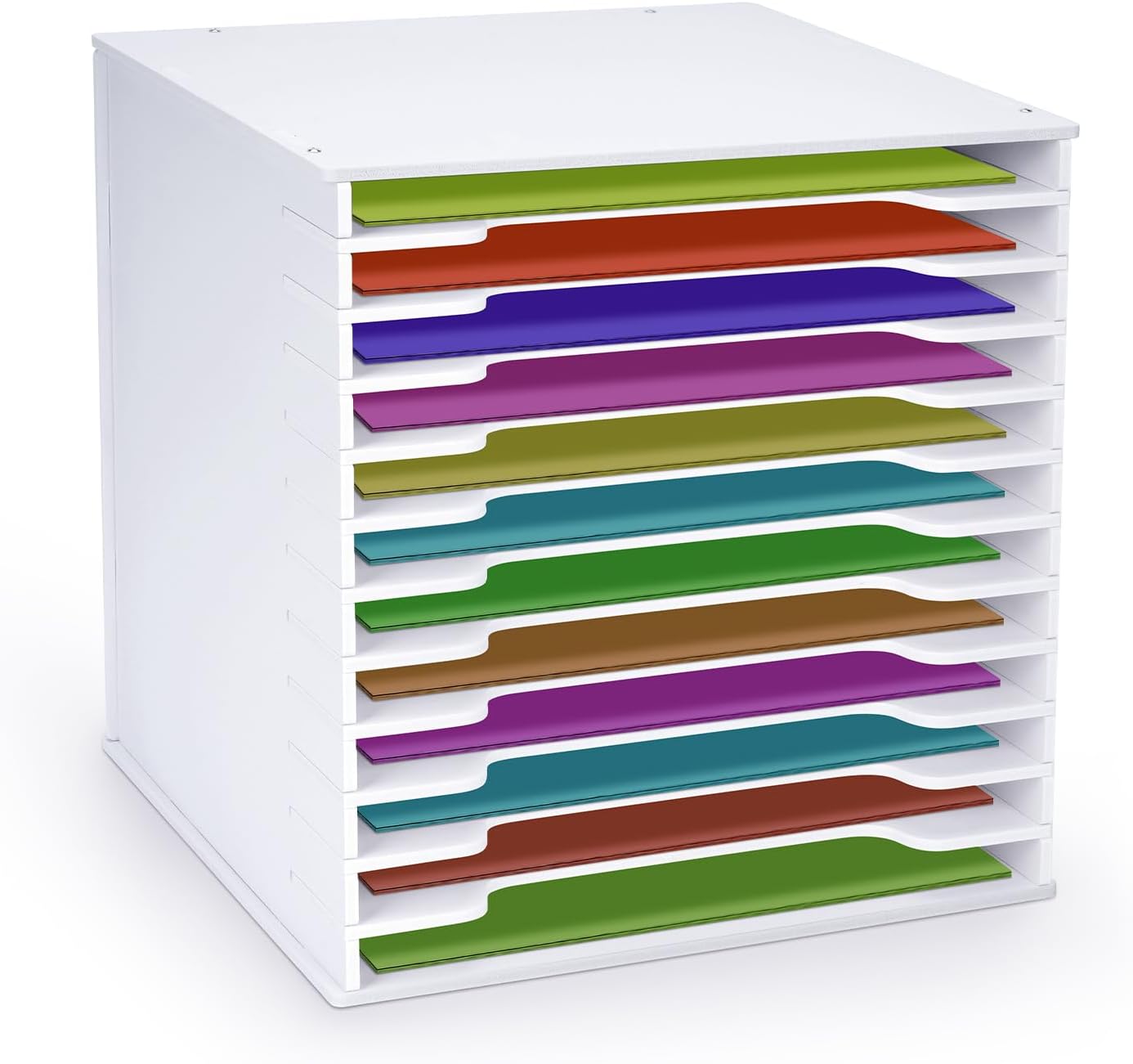 Amazon.com: bimiti Scrapbook Paper Organizer - Adjustable 12x12 Desktop ...