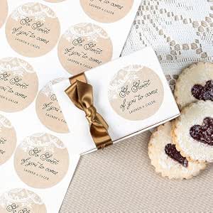 Amazon.com: Personalized Round Wedding Labels : Home & Kitchen