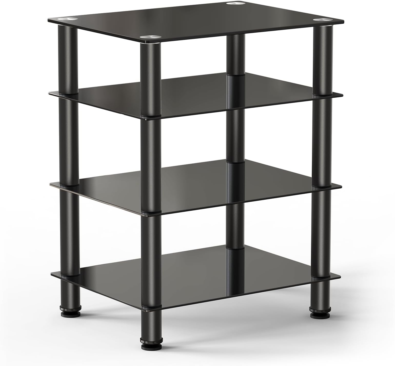 FITUEYES HiFi Rack aus gehärtetem Glas and Alu,TV Rack mit ...