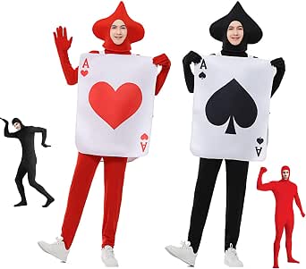 Amazon.com: Sepuiew Playing Card Costume 3Pcs Alice Wonderland Poker ...