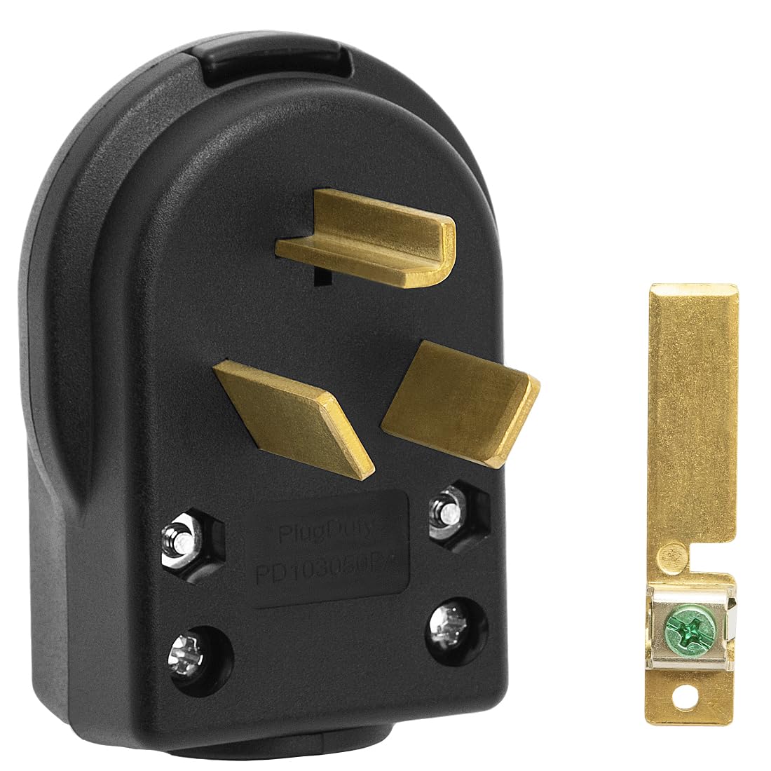 2-in-1 Two in One Nema 10-30P/10-50P Plug 30/50 Amp 125/250 Volt Angle ...