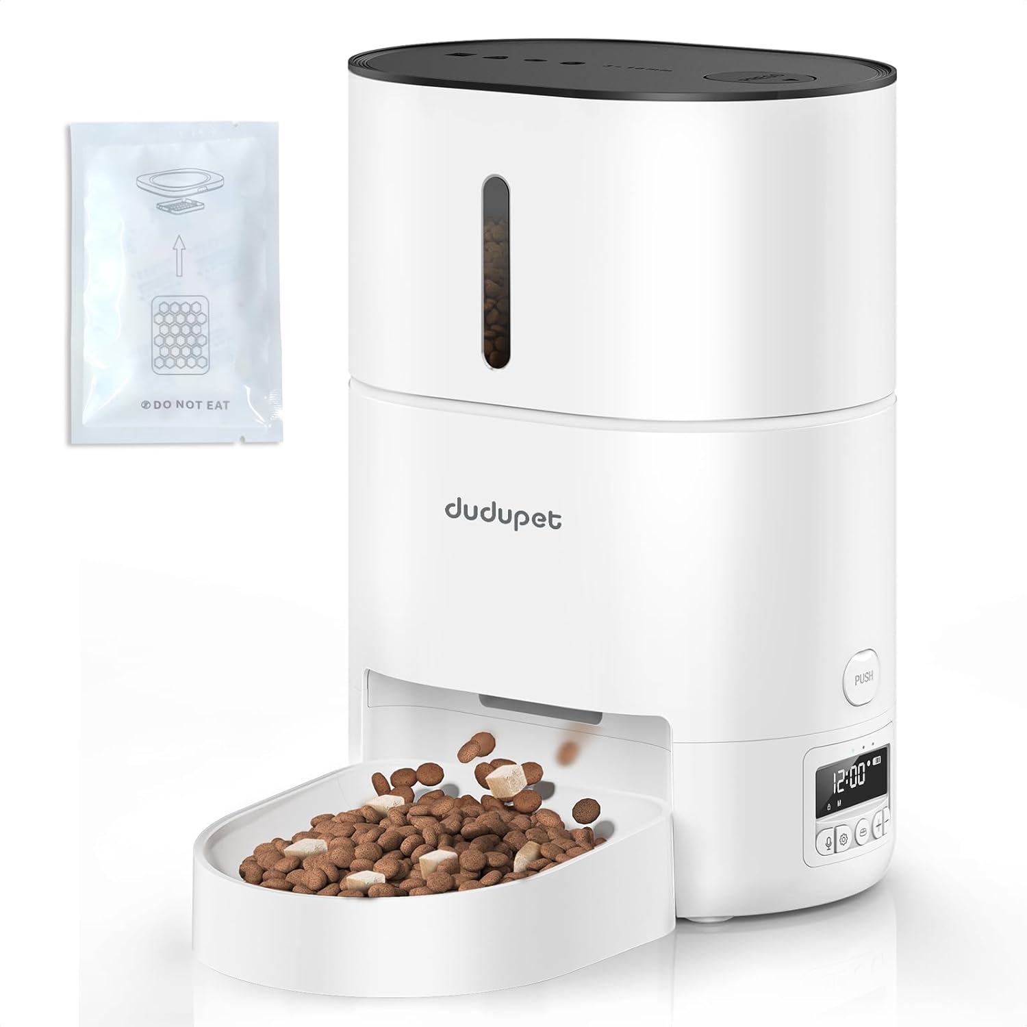 Amazon.com : DUDUPET Timed Automatic Cat Feeder with Fully Enclosed ...