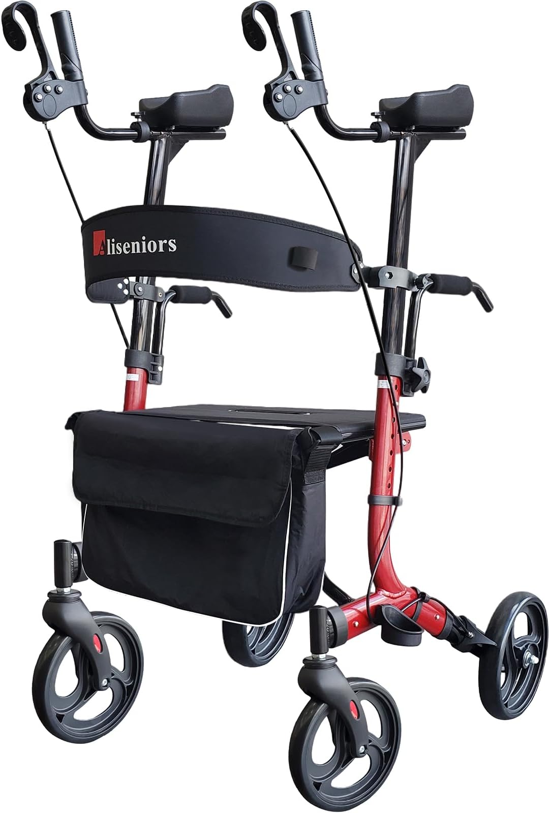 Amazon.com: ELENKER Upright Walker, Stand Up Folding Rollator Walker Back Erect Rolling Mobility ...