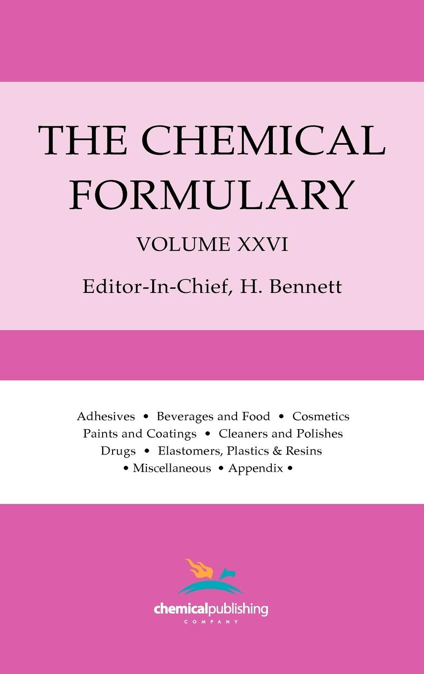 Amazon.com: The Chemical Formulary: Collection of Commercial Formulas ...