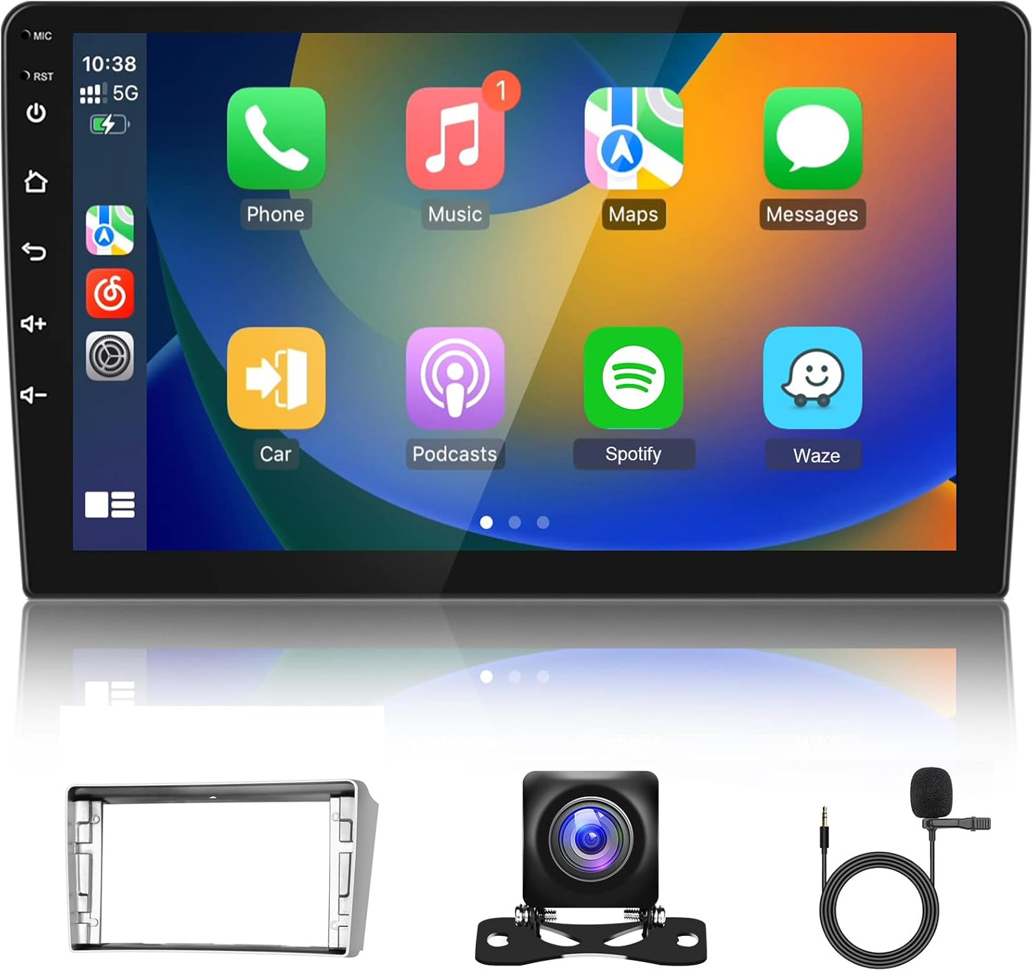 Amazon.com: Android Car Stereo Double Din with Wireless Apple Carplay ...